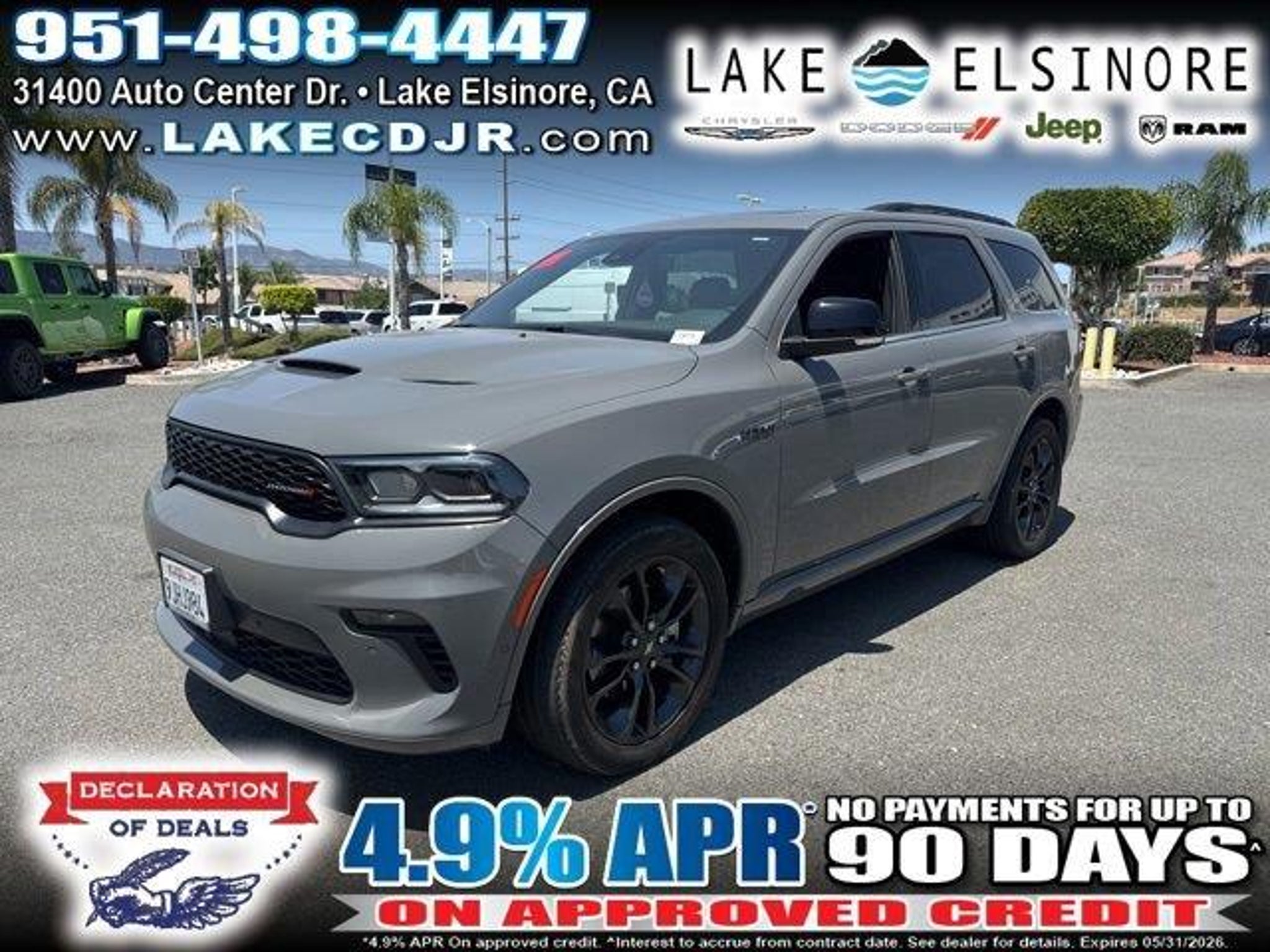 2023 Dodge Durango AWD R/T 4DR SUV For Sale in Lake Elsinore, CA